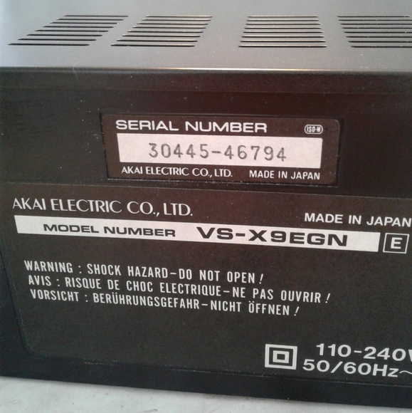 akai | Cameras, Photo & Video | Akai Vsx9egn Dx4 Head Multi System Vcr ...